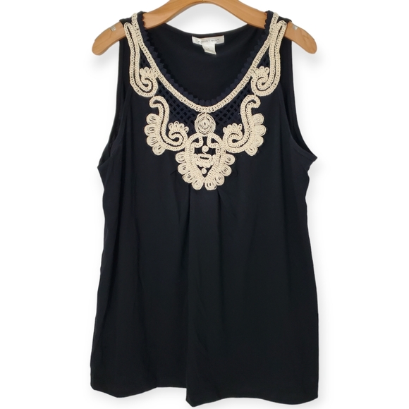august silk | Tops | August Silk Womens Sleeveless Loungewear Crochet ...